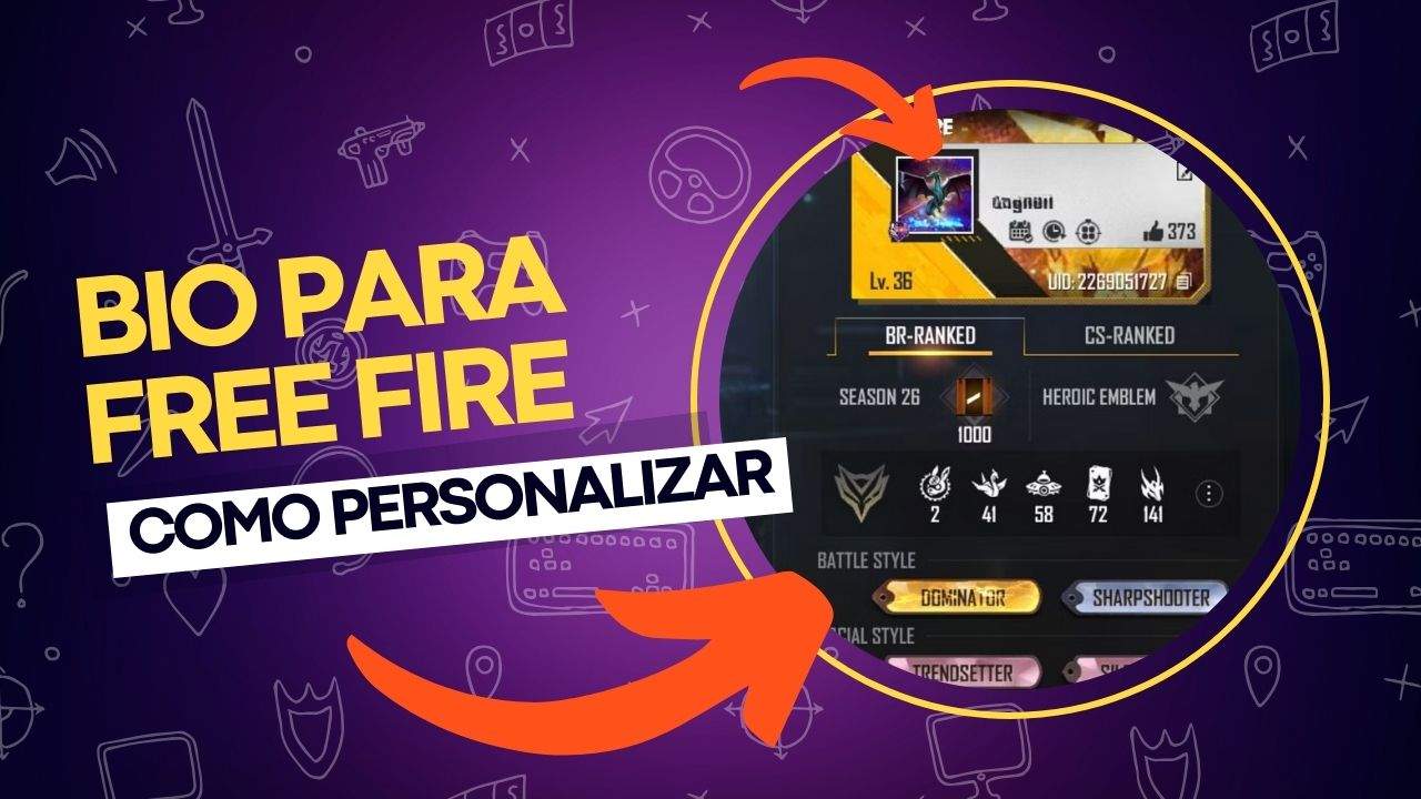 Bio para FF: customize sua bio Free Fire com códigos e mais!