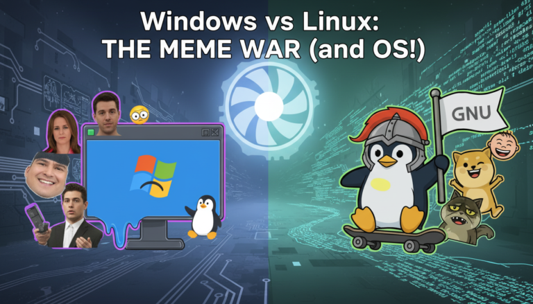 Windows vs Linux: A Guerra dos Memes (e do SO!) – Cibersistemas.pt